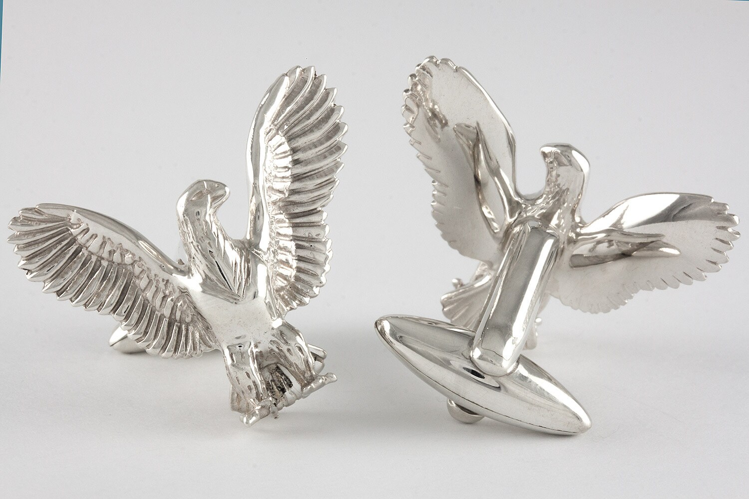 Eagle Cufflinks, Sterling Silver, Personalized - Etsy