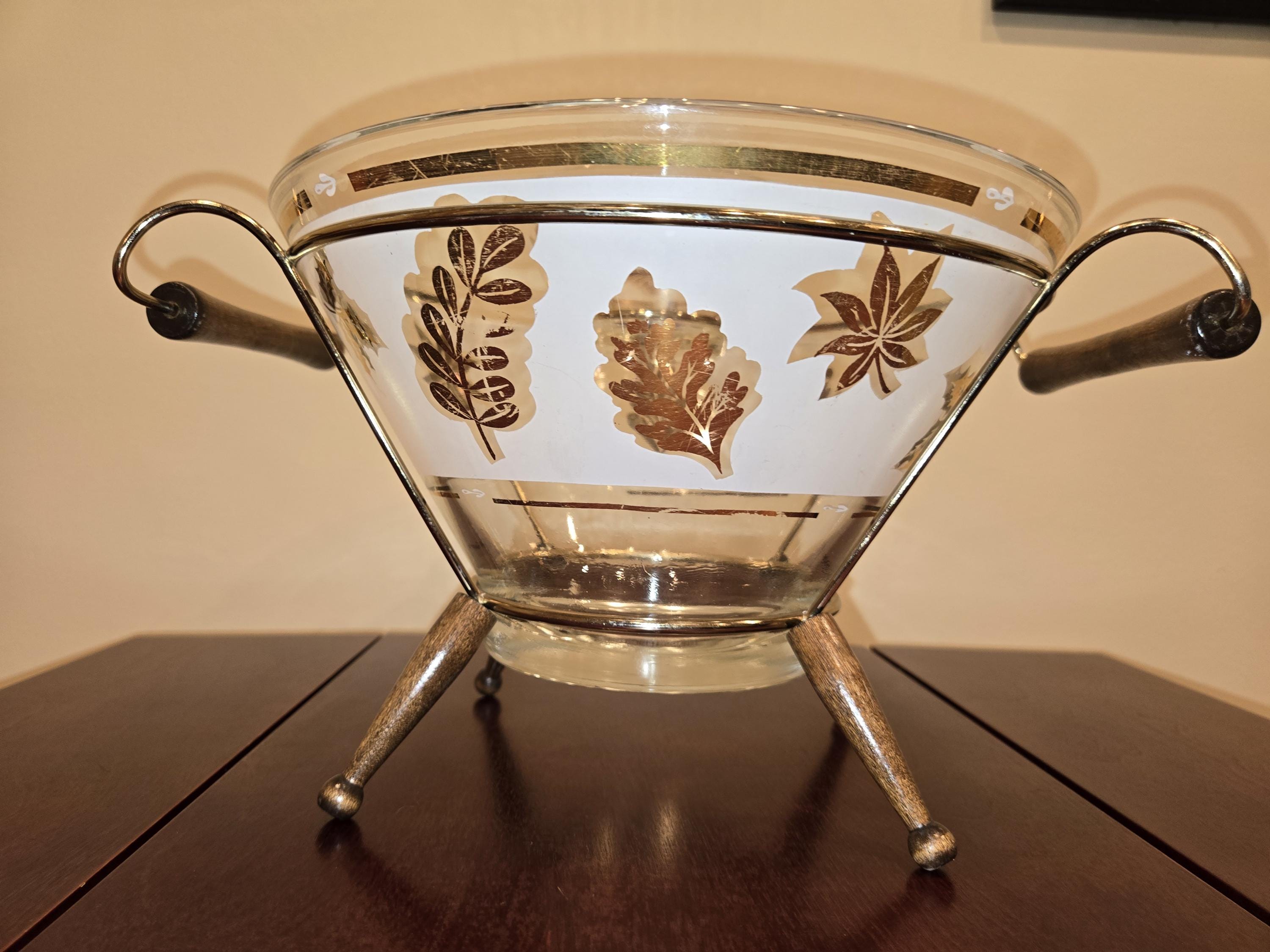 Aldon Mid Century Modern Starlyte Chip and Dip Serving Bowl Set With ...