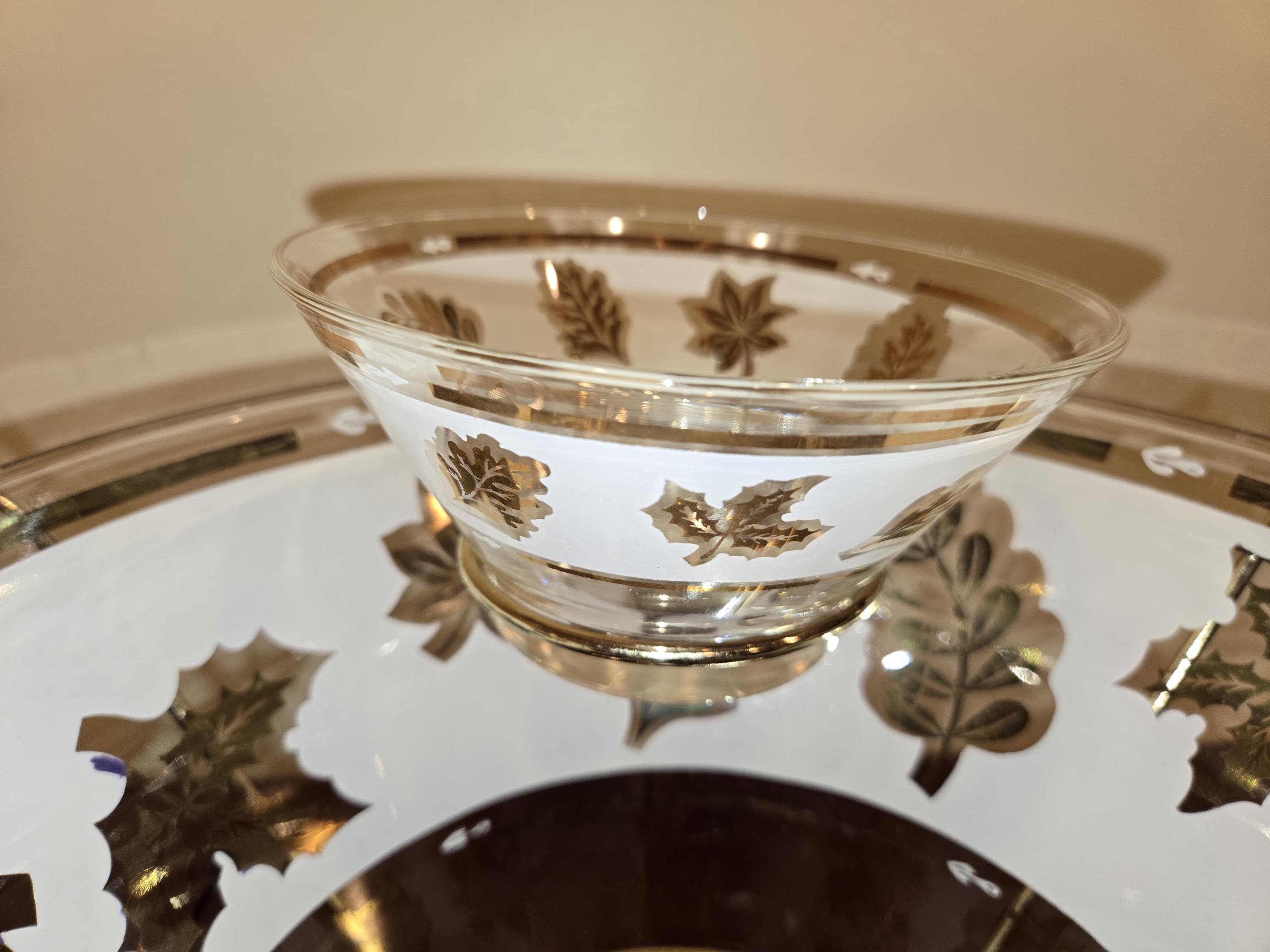 Aldon Mid Century Modern Starlyte Chip and Dip Serving Bowl Set With ...