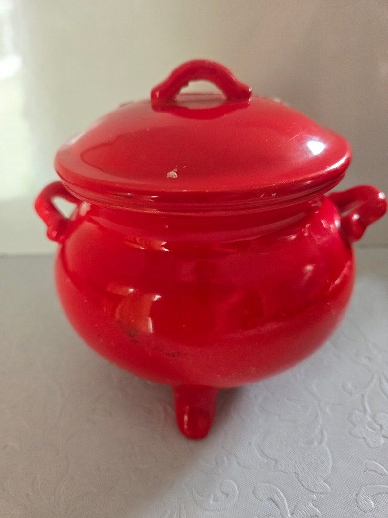 RARE RED KETTLE Penny Pot 1950s - Etsy
