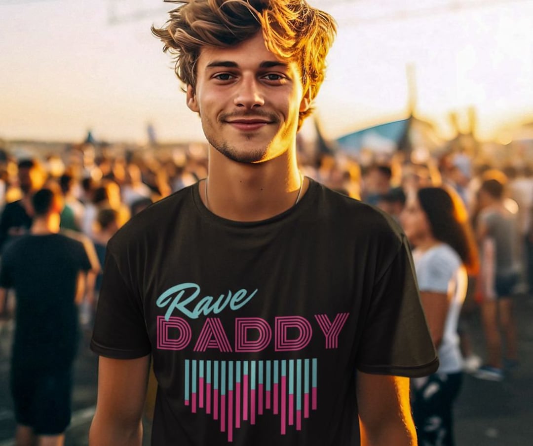 Rave Daddy T-shirt Men's, Festival Outfit, EDM Clothes - Etsy