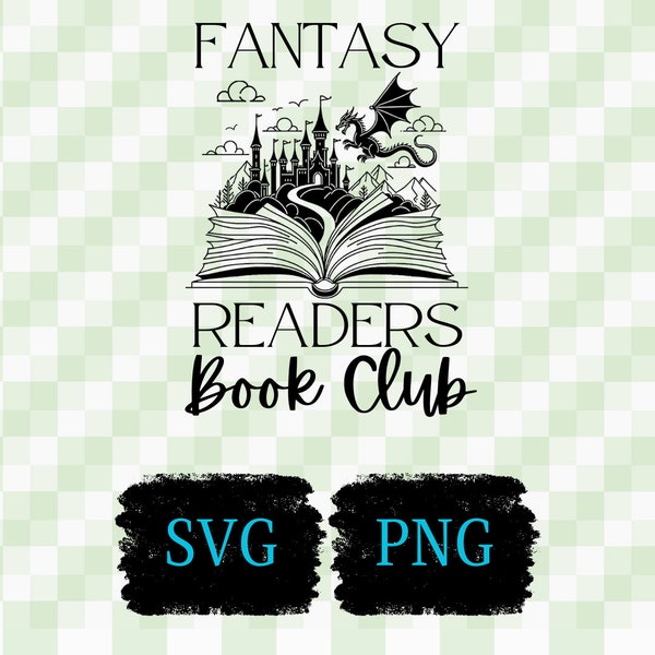 Fantasy Readers Book Club Svg - Etsy