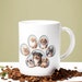 Pawsome Pals Mug - Cute Dog Breeds Paw Print Coffee Cup - Perfect Gift ...