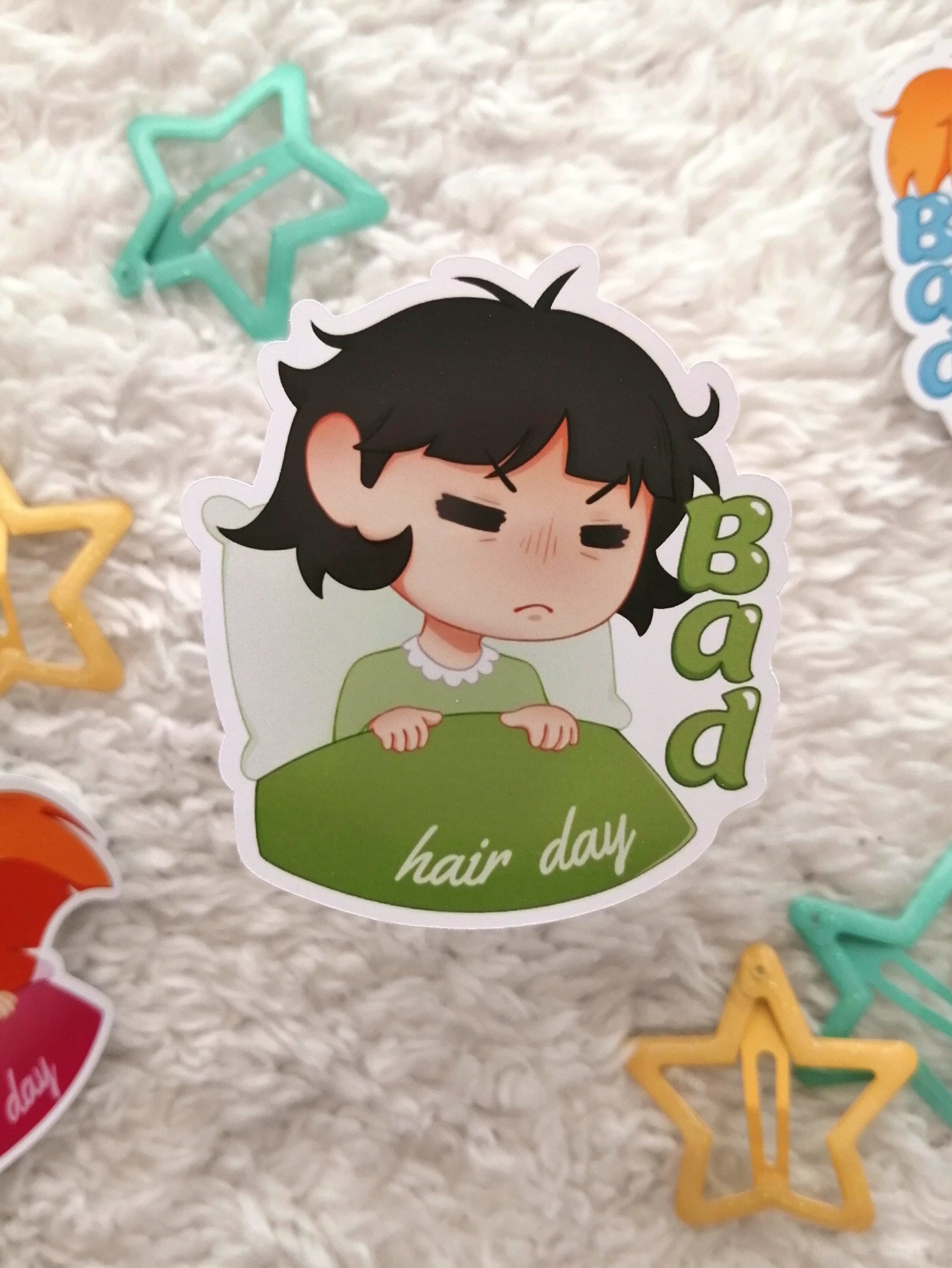 Powerpuff Girls PPG Stickers Good and Bad Hair Day - Etsy