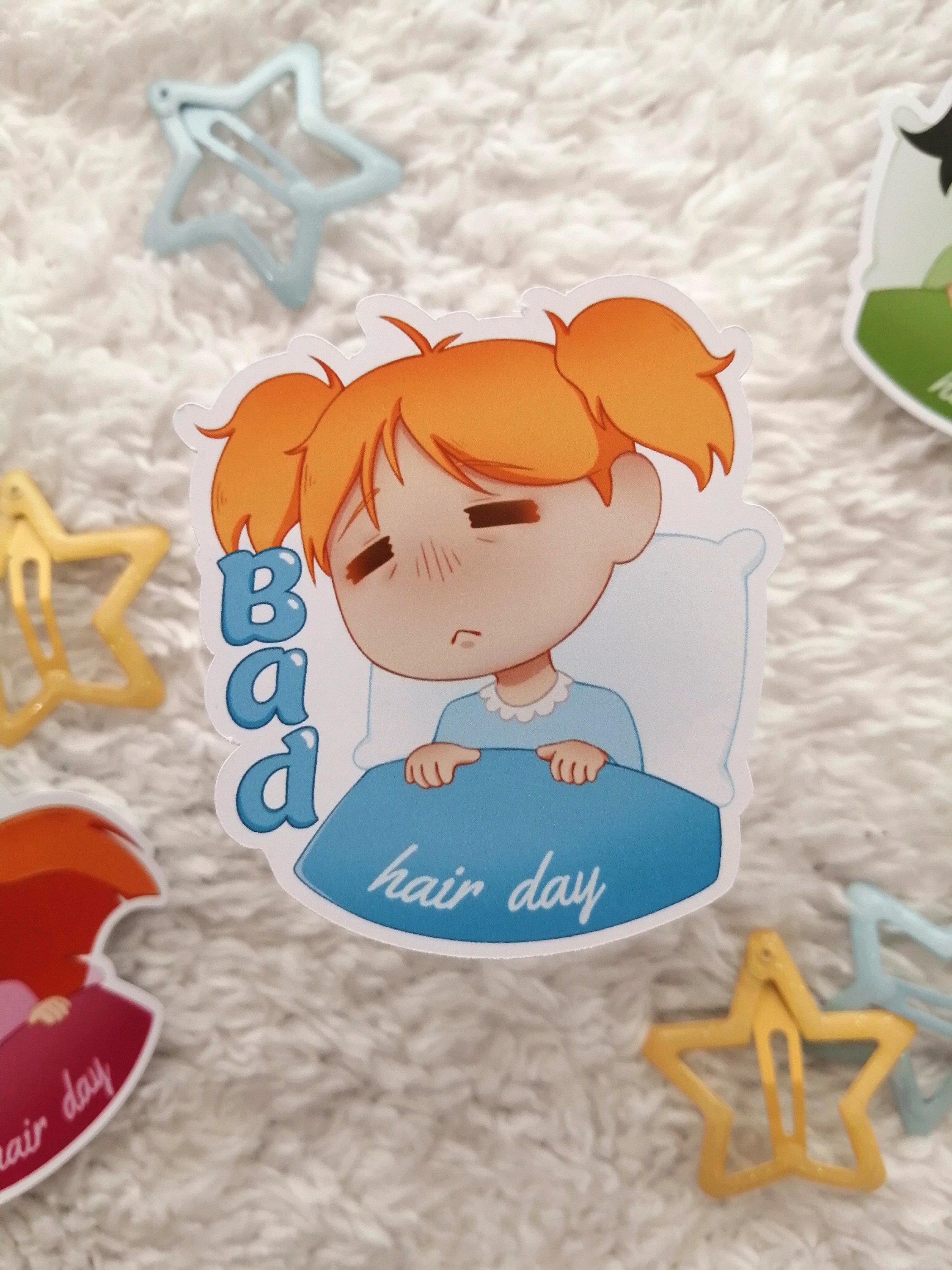 Powerpuff Girls PPG Stickers Good and Bad Hair Day - Etsy