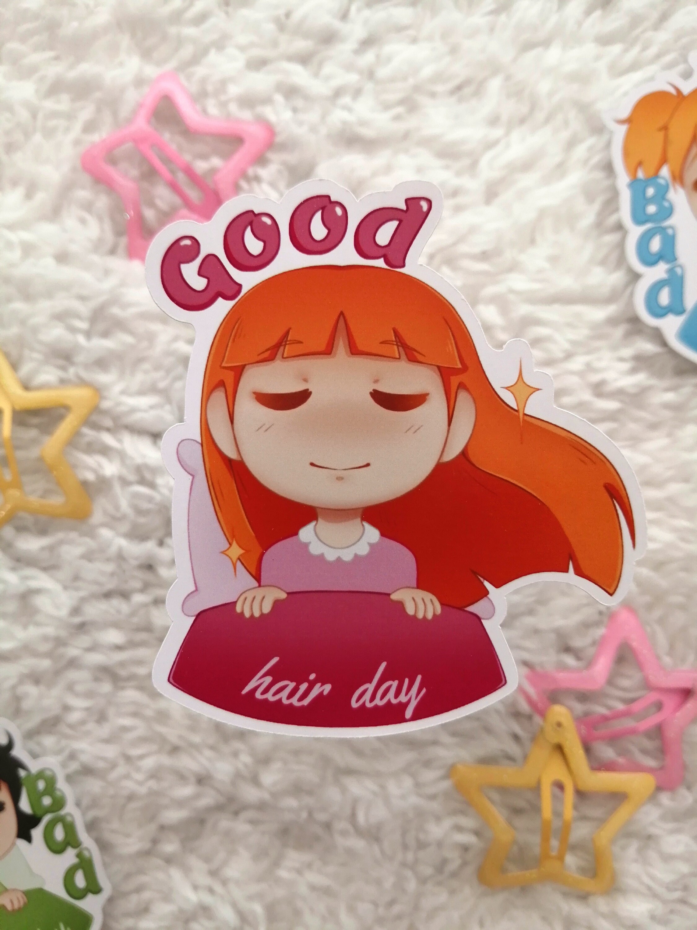 Powerpuff Girls PPG Stickers Good and Bad Hair Day - Etsy