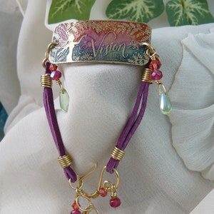 Fairy Vision Bracelet Etched Fairy Bracelet Fairy Art | Etsy