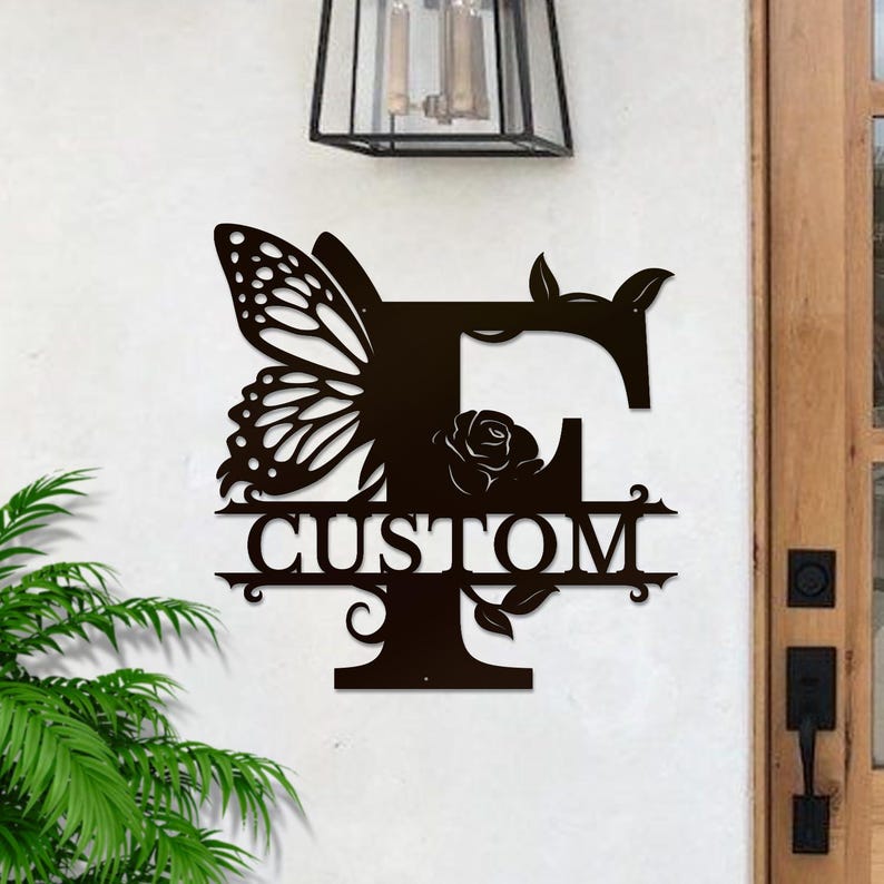 Personalized Custom Letter Name Metal Signs,custom Black Letter ...