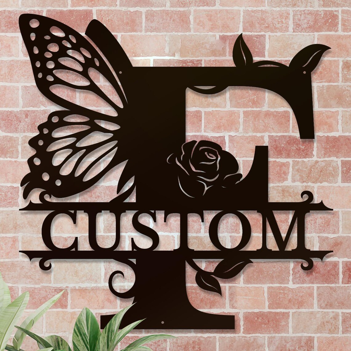 Personalized Custom Letter Name Metal Signs,custom Black Letter ...