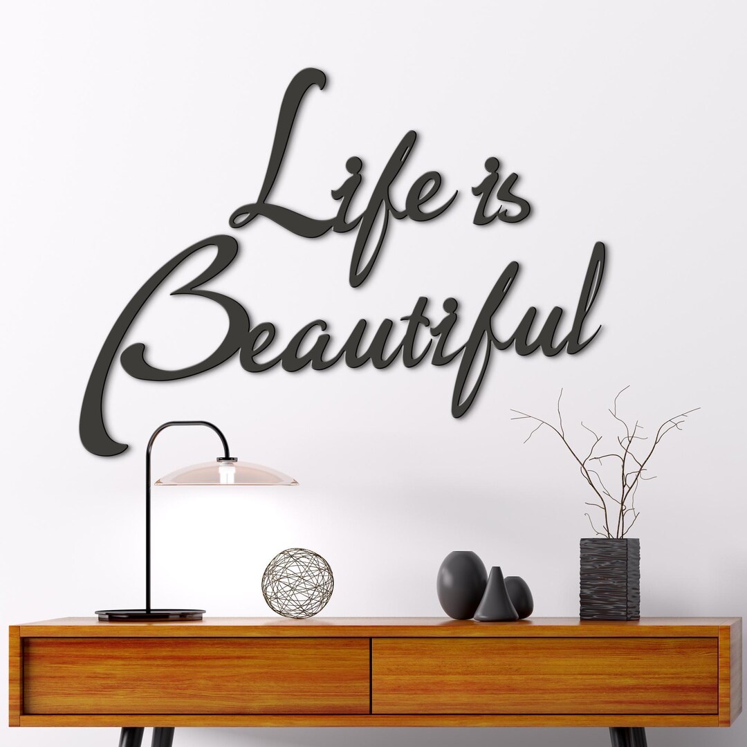 Custom Metal Words Wall Sign, Personalized Laser Cutting Metal Names ...