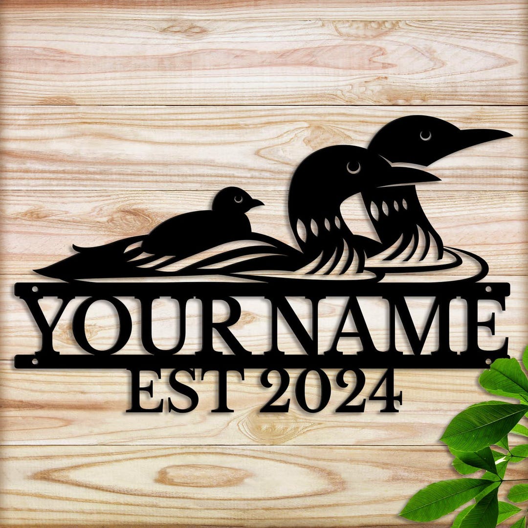 Personalized Custom Duck Metal Wall Signs,duck Name Signs,duck Metal ...