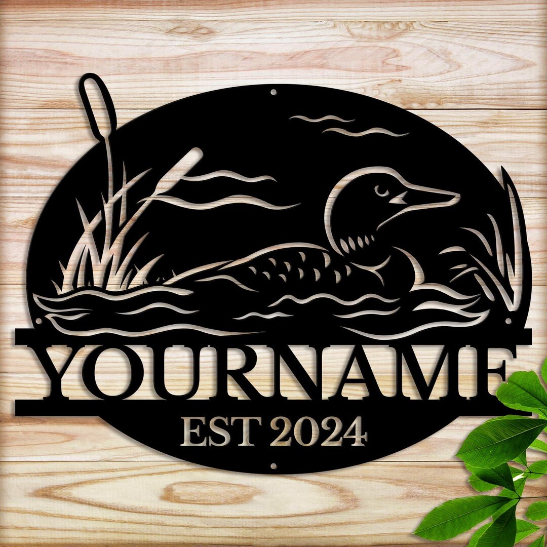 Personalized Custom Duck Metal Wall Signs,duck Name Signs,duck Metal ...