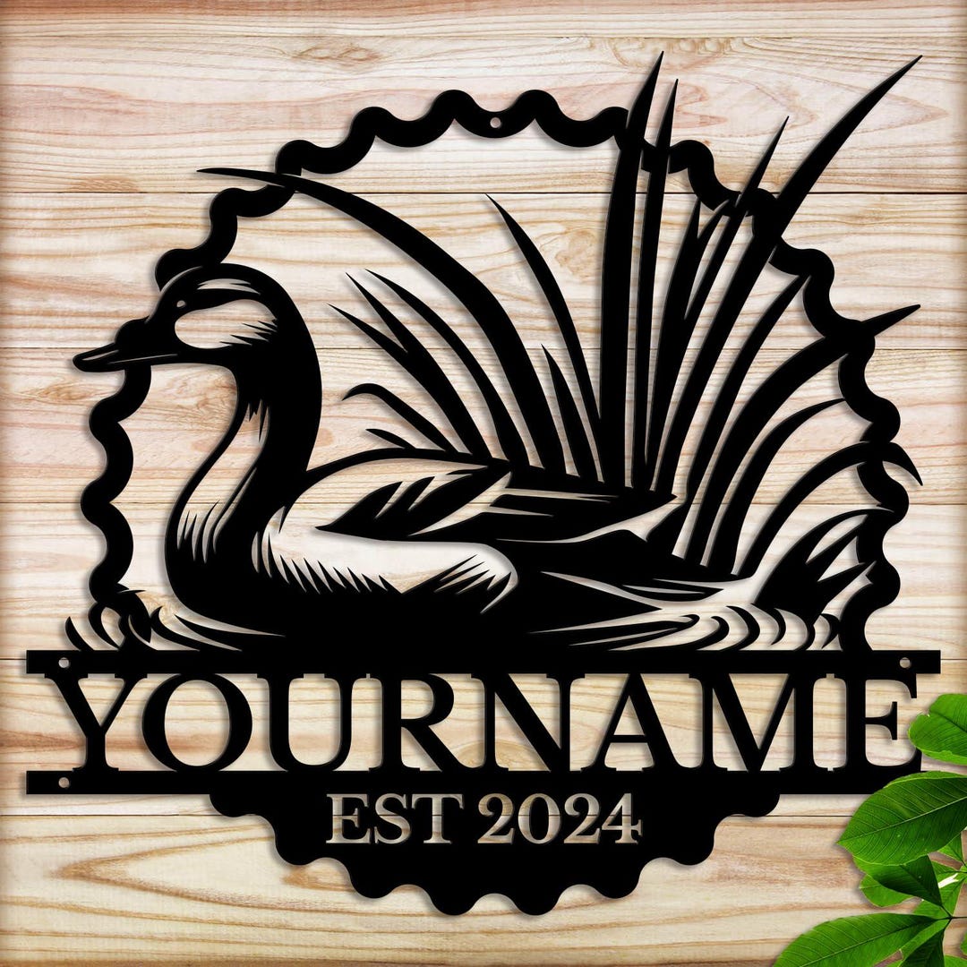 Personalized Custom Duck Metal Wall Signs,duck Name Signs,duck Metal ...