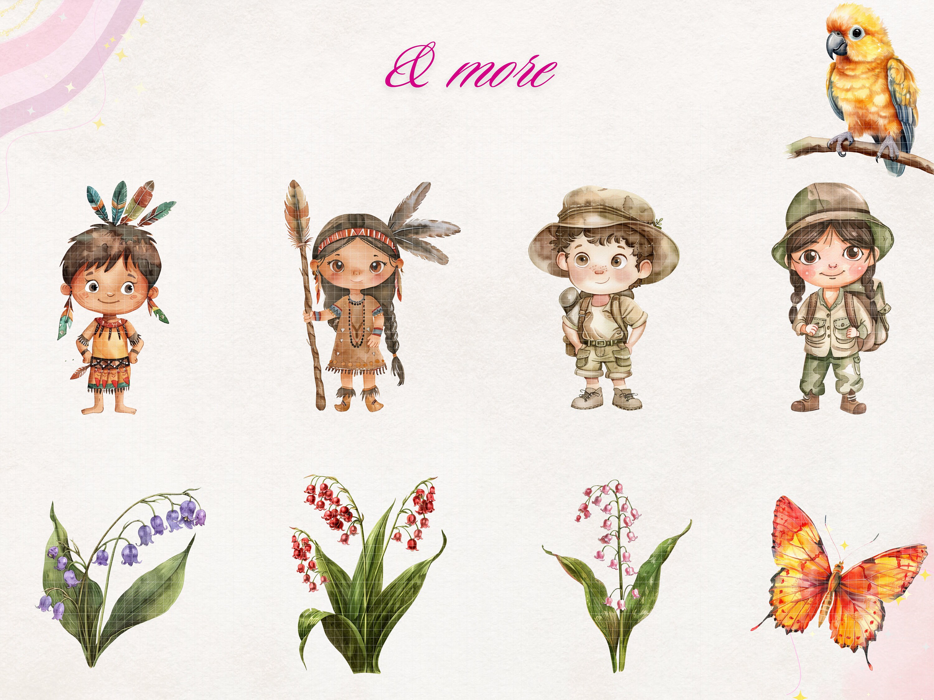 Watercolor Sweet Jungle Animals Clipart Animals Cute Baby Animals ...