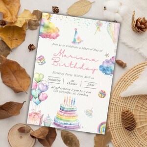 Rainbow Clipart Birthday Party Clipart Rainbow Decor, Rainbow Birthday ...