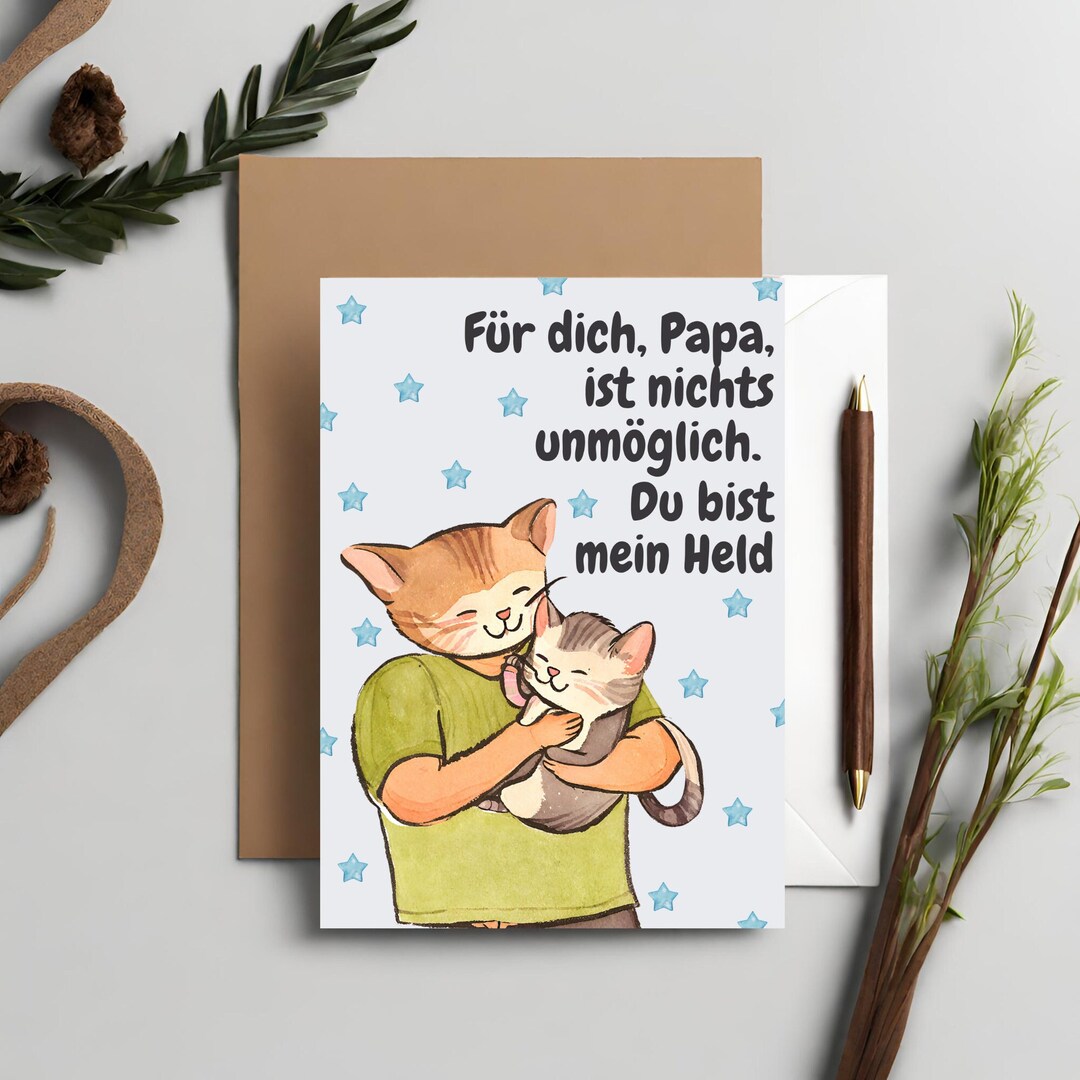 Printable Card for Dad: Show Your Love for Dad, Postcard to Give to Dad ...