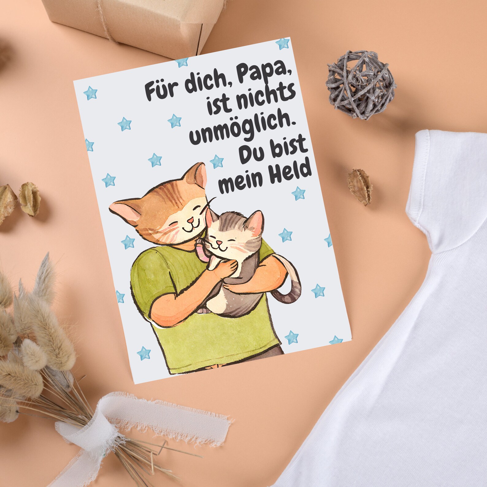 Printable Card for Dad: Show Your Love for Dad, Postcard to Give to Dad ...