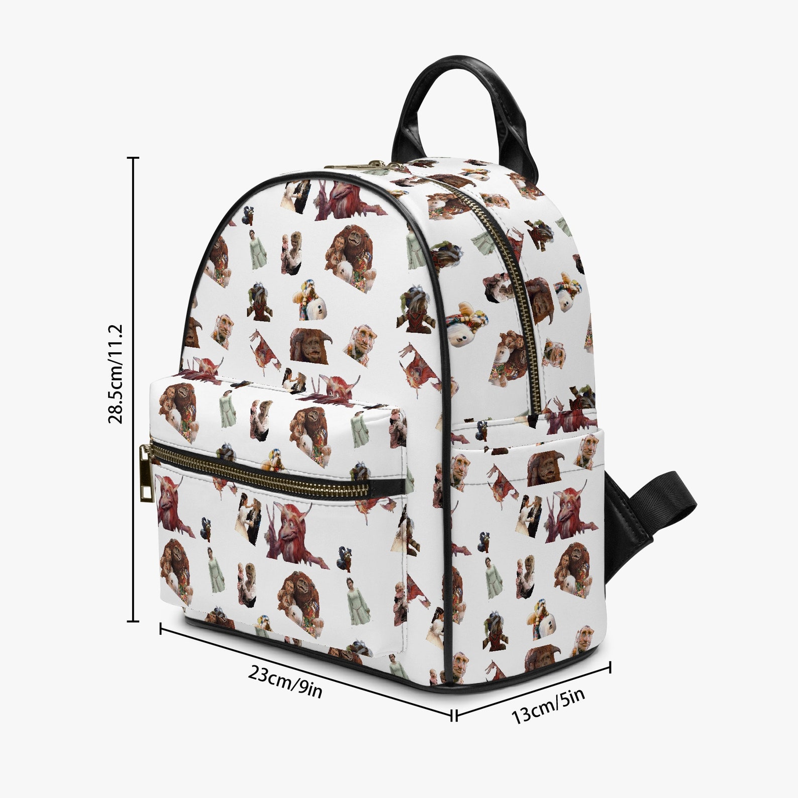 Labyrinth All Over Printed PU Backpack - Etsy