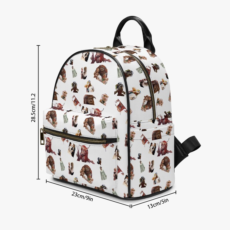 Labyrinth All Over Printed PU Backpack - Etsy