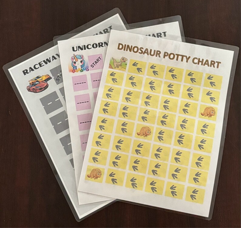 Laminated Potty Training Chart and Stickers - Etsy