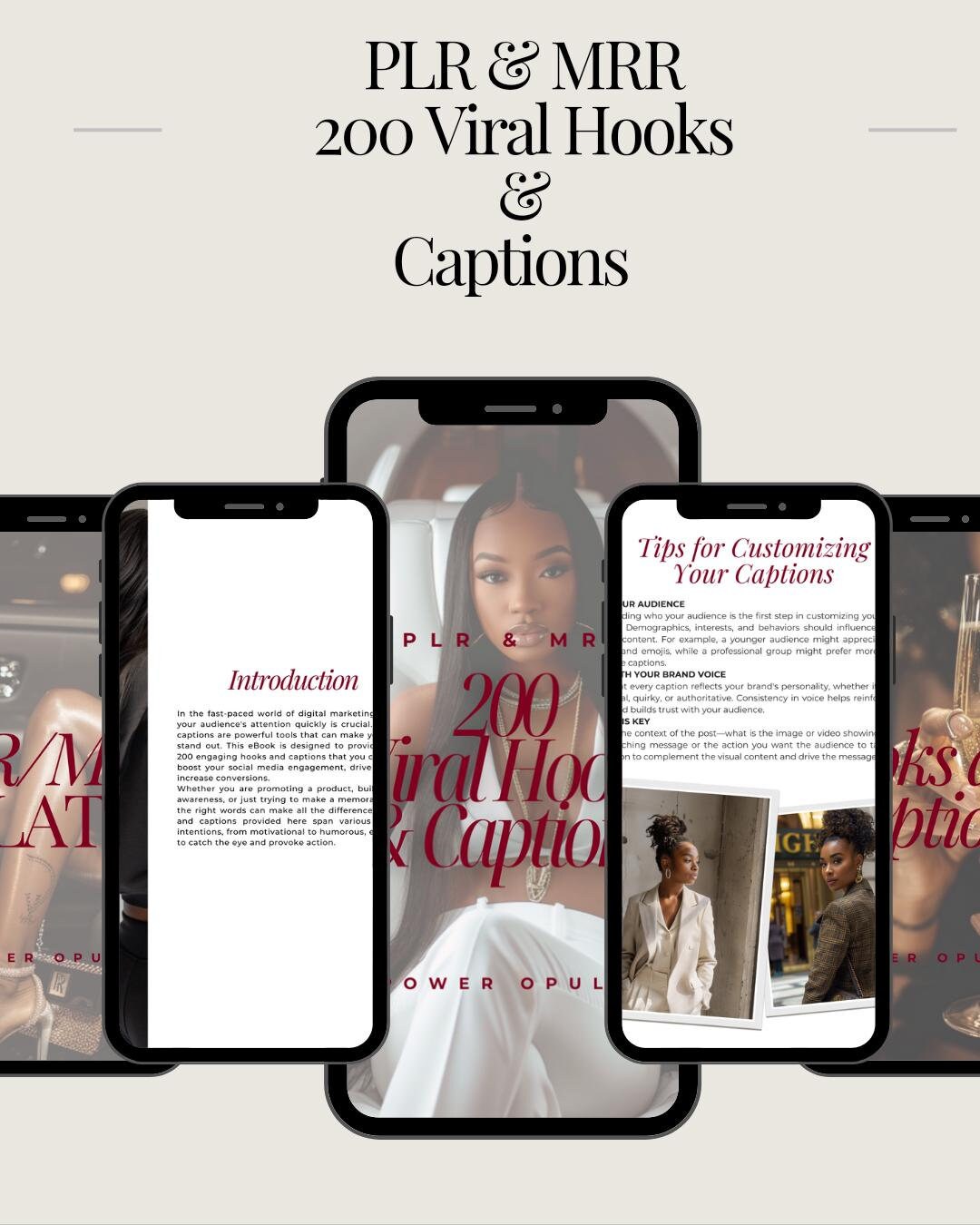 200 Viral Hooks & Captions | Perfect for Promoting PLR and MRR Products ...