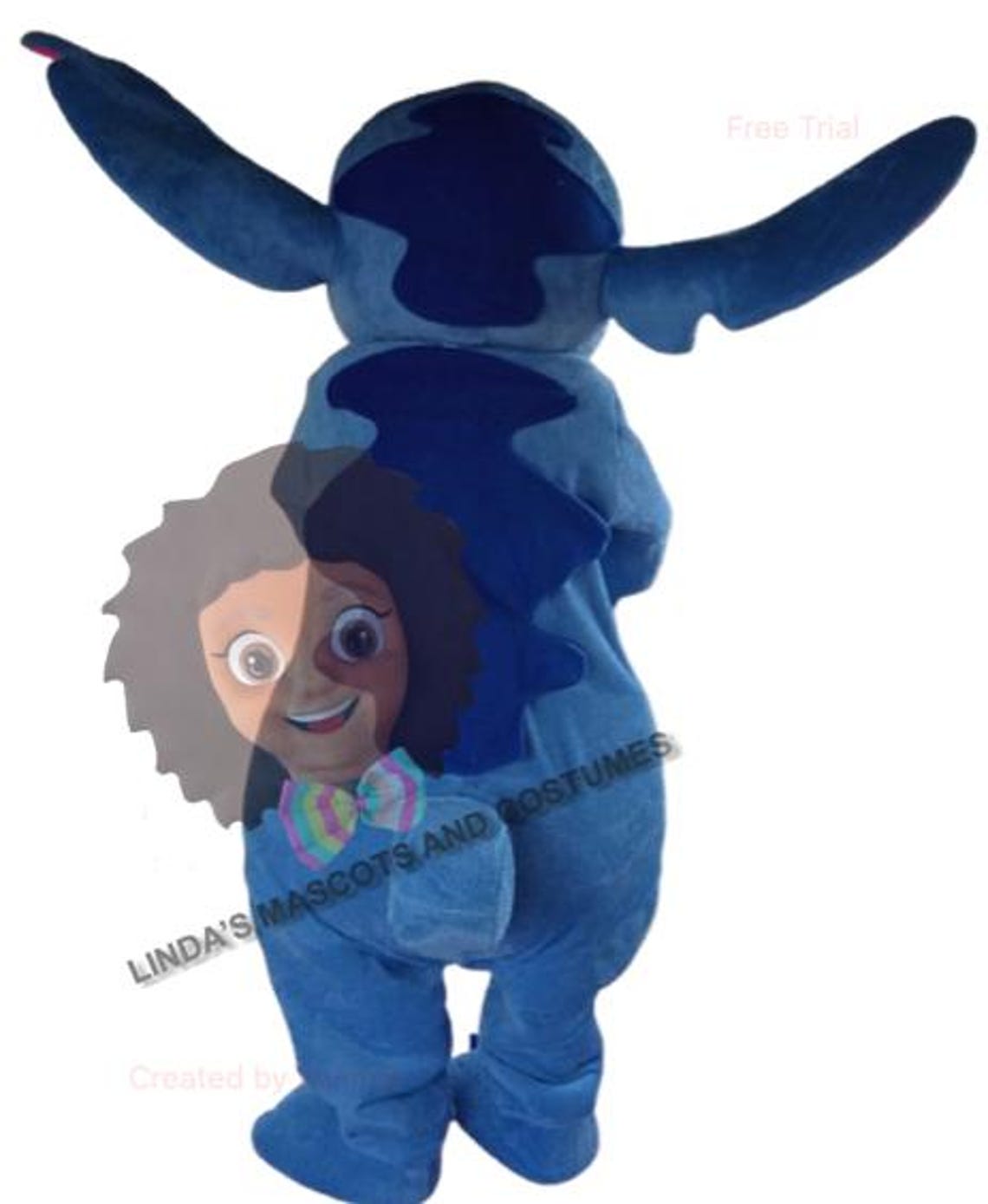 FREE SHIPPING - Blue Alien Mascot Costume "deluxe Version" Blue Alien ...