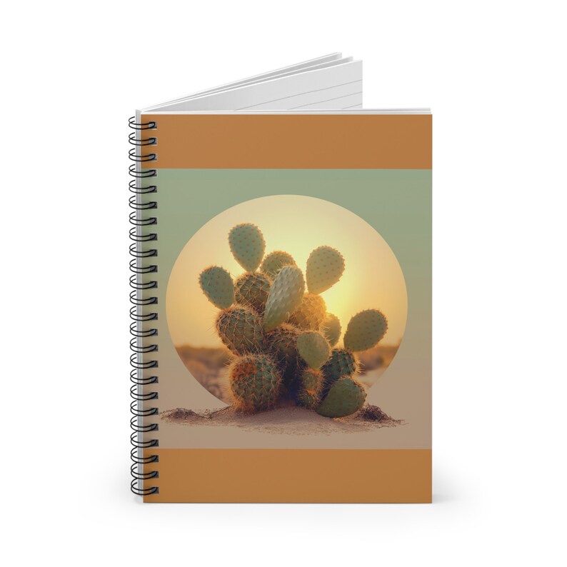 Desert Cactus Spiral Notebook Ruled Line - Etsy