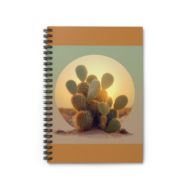 Desert Cactus Spiral Notebook Ruled Line - Etsy