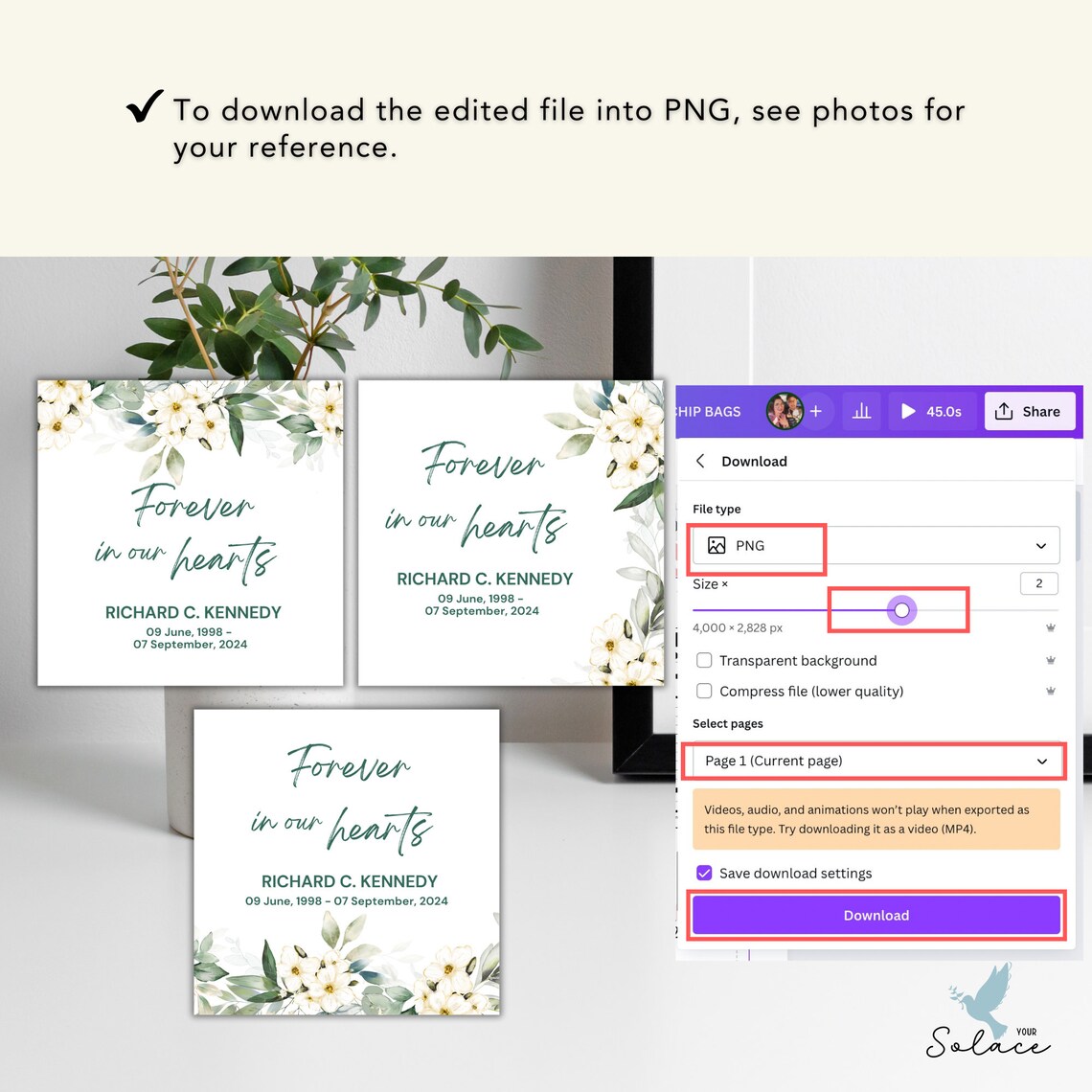 Custom Memorial Candle Label Template, DIY Candle Label Design ...