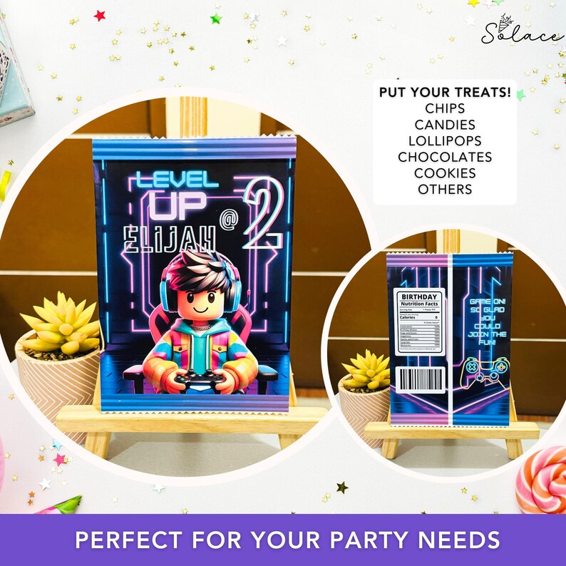 Roblox Party Favors, Roblox Birthday Favors, Gamer Party Favor, Video ...