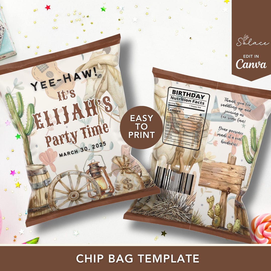 Rodeo Party Favors, Western Party Favors, Cowboy Party Favors, Birthday ...