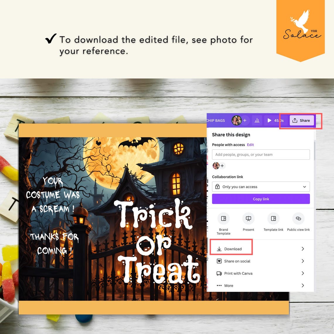 Spooky Halloween Chip Bag Template, Trick or Treat Bags, Halloween ...