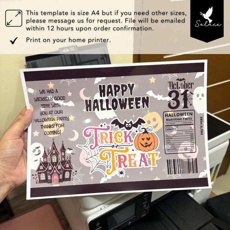 Halloween Chip Bags Template, Spooky Trick or Treat Bags, Halloween ...