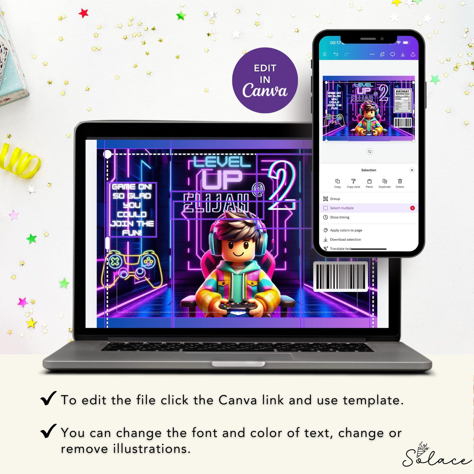 Roblox Party Favors, Roblox Birthday Favors, Gamer Party Favor, Video ...