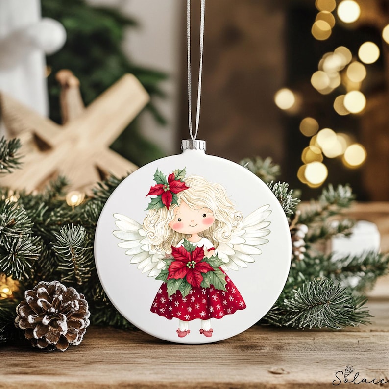 Cute Angel Christmas Bundle Clipart, 10 Whimsical Christmas Png ...