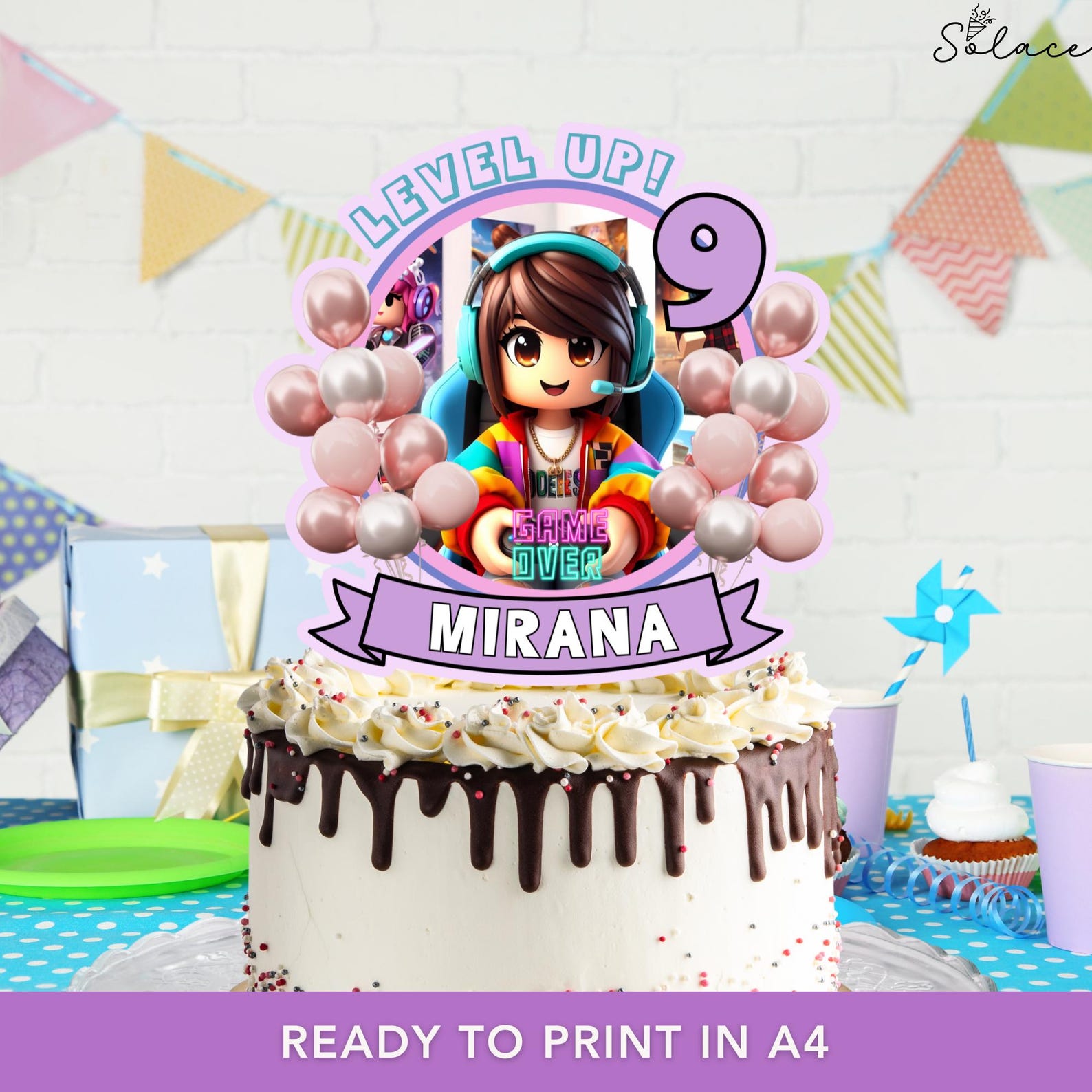 Roblox Cake Topper, Roblox Birthday Cake Topper, Roblox Topper, Gamer ...