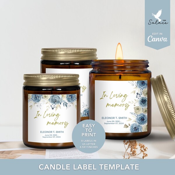 Memorial Candle - Etsy