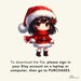 15 Christmas Chibi, Christmas PNG, Christmas PNG Bundle, Chibi Clipart ...