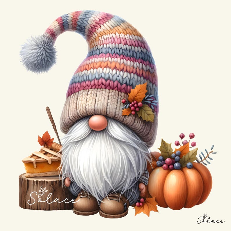 12 Thanksgiving Gnome, Cute Gnome Clipart, Gnomes PNG, Gnomes Shirt ...