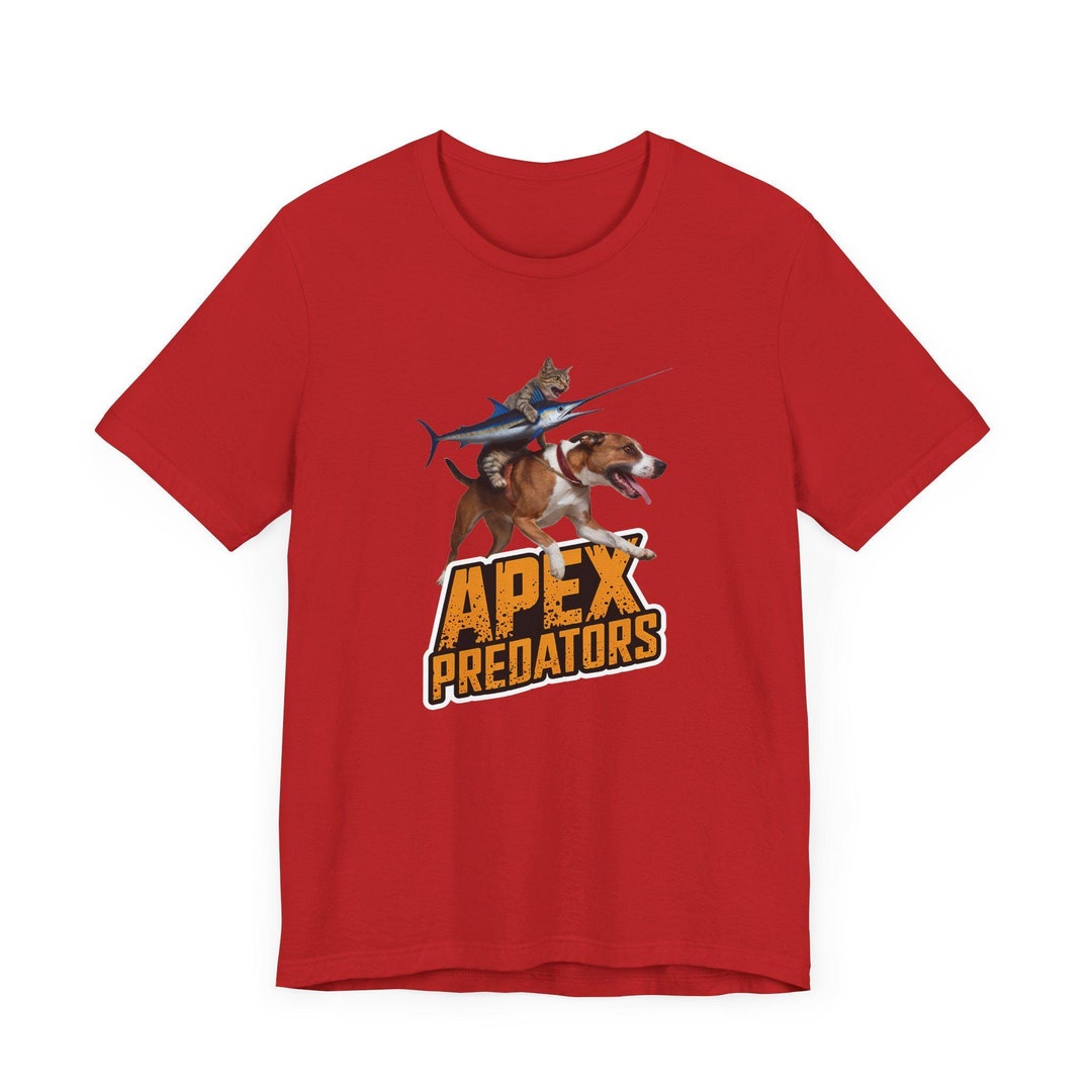 Apex Predators Cat Dog Fish Random Animal Tee / Unisex Jersey Short ...