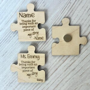 Personalized Puzzle Piece Magnet, Thanks for Being an Important Part of ...