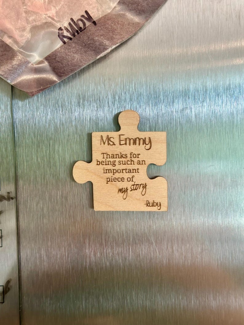 Personalized Puzzle Piece Magnet, Thanks for Being an Important Part of ...