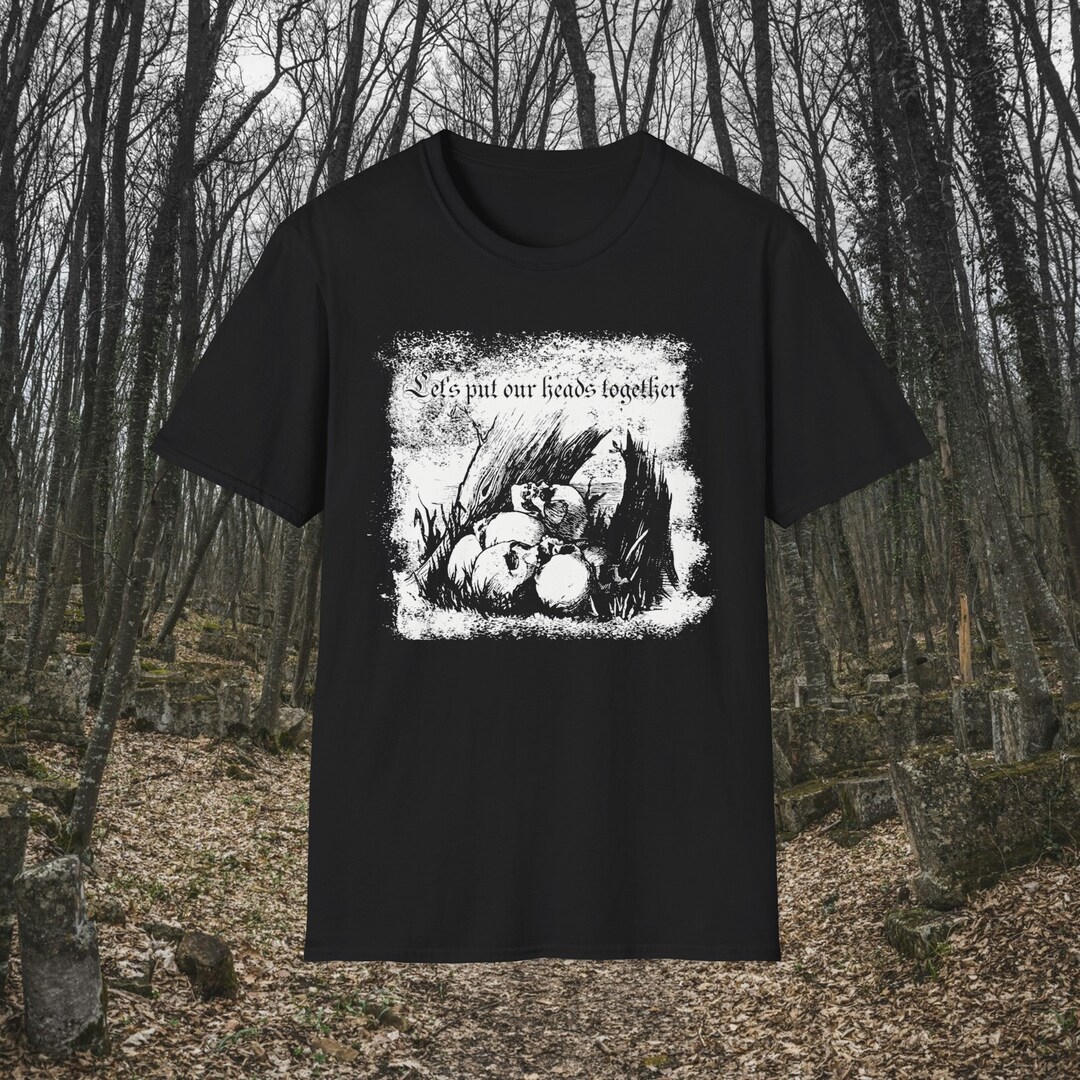 Let's Put Our Heads Together in White Grunge Unisex Softstyle T-shirt ...