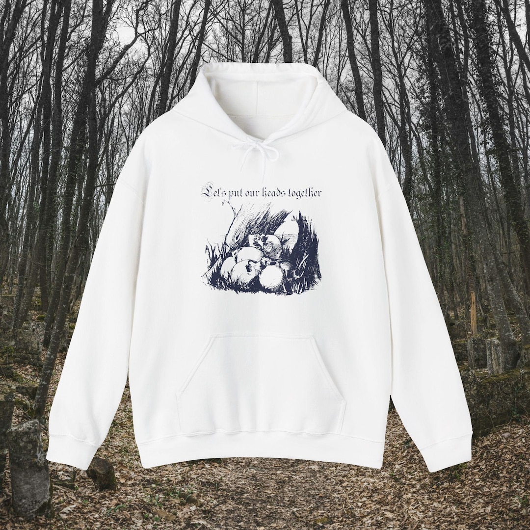 Let's Put Our Heads Together in Dark Blue Unisex Heavy Blend Hoodie ...