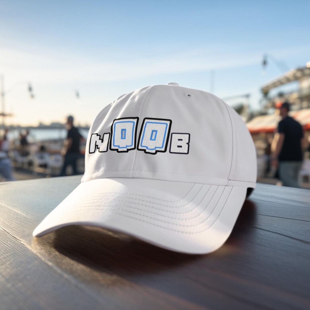 Funny Gamer Dad Hat Pixeled Noob Logo NQQB Game Terminology Fun Retro ...