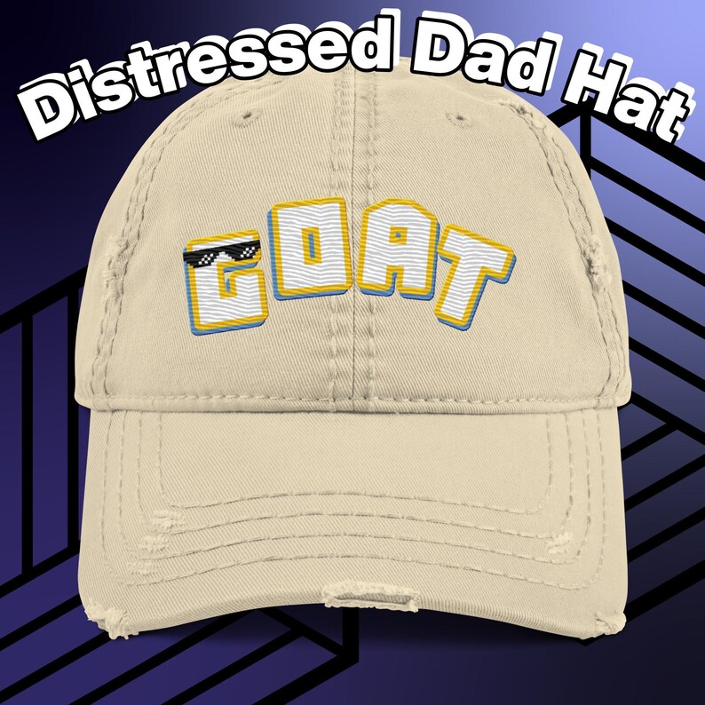 GOAT Gamer Dad Hat – Retro Pixel Embroidery, Corduroy Cotton - Etsy