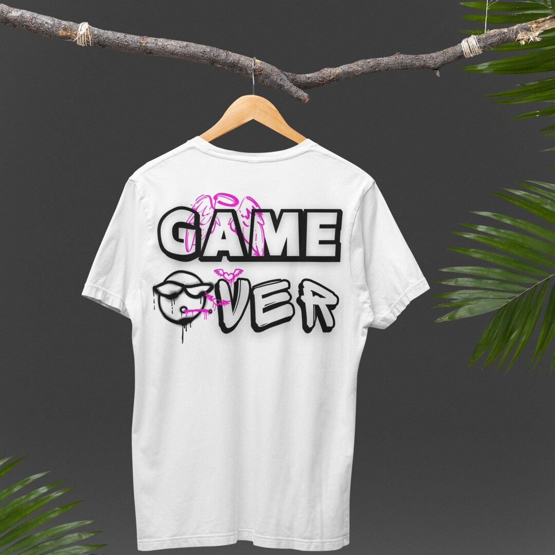 Graffiti Game Over Gamer T-shirt Design | Awesome K.O. Gaming Logo T ...