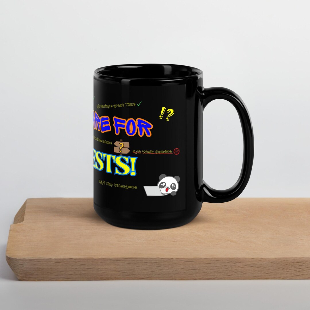 Side Quests Gamer Coffee Mug – Funny Weekend Pun Design - Etsy