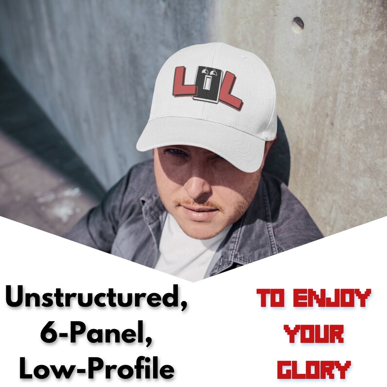 Gamer Dad Hat Funny Embroidery Design Funny Gaming Acronym lol ...