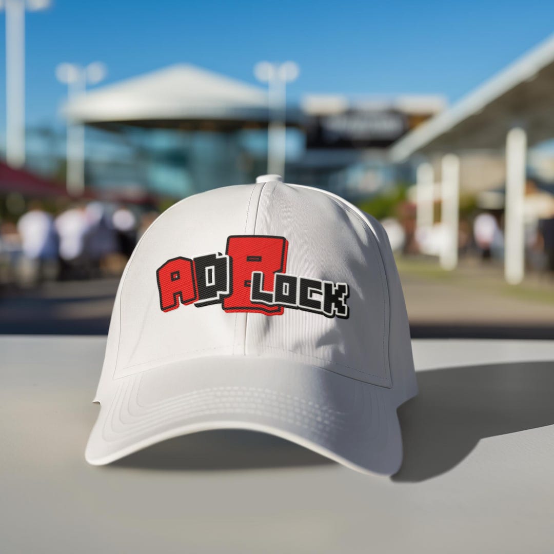 Funny Logo Dad Hat Dad Cap Retro Style Embroidery "adblock" - Gamer ...